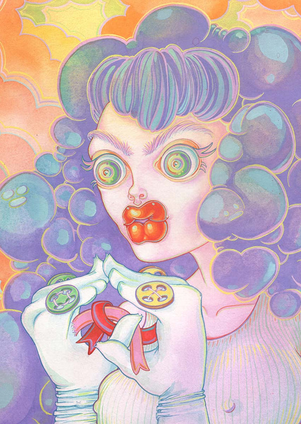 Sea Monster - Touching Tips - Original Artwork - Modern Eden Gallery