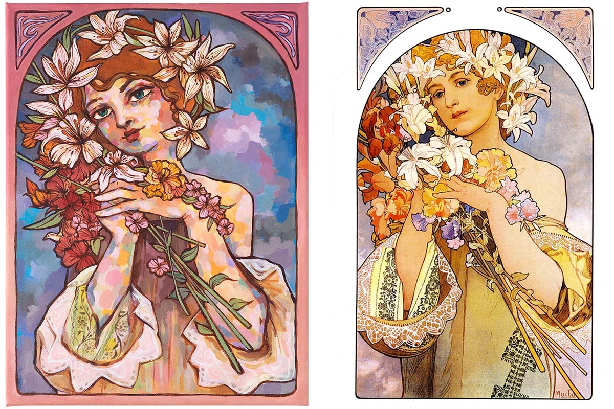 Ursula Xanthe Young - Flower Redux - original artwork - Modern Eden Gallery