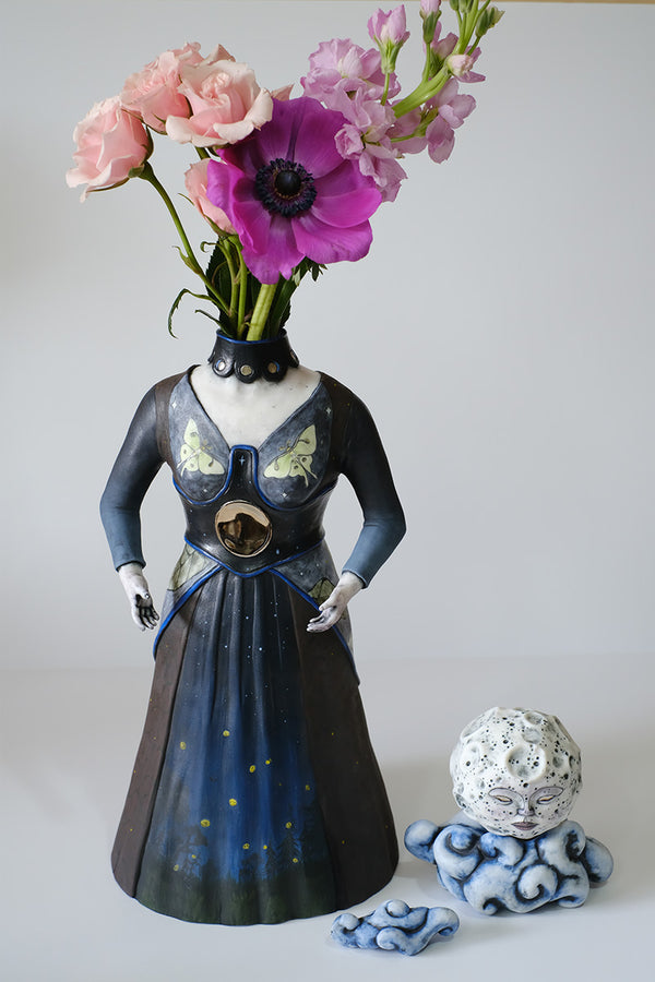 Annette Janelle - Moon Mistress - original sculpture - Modern Eden Gallery