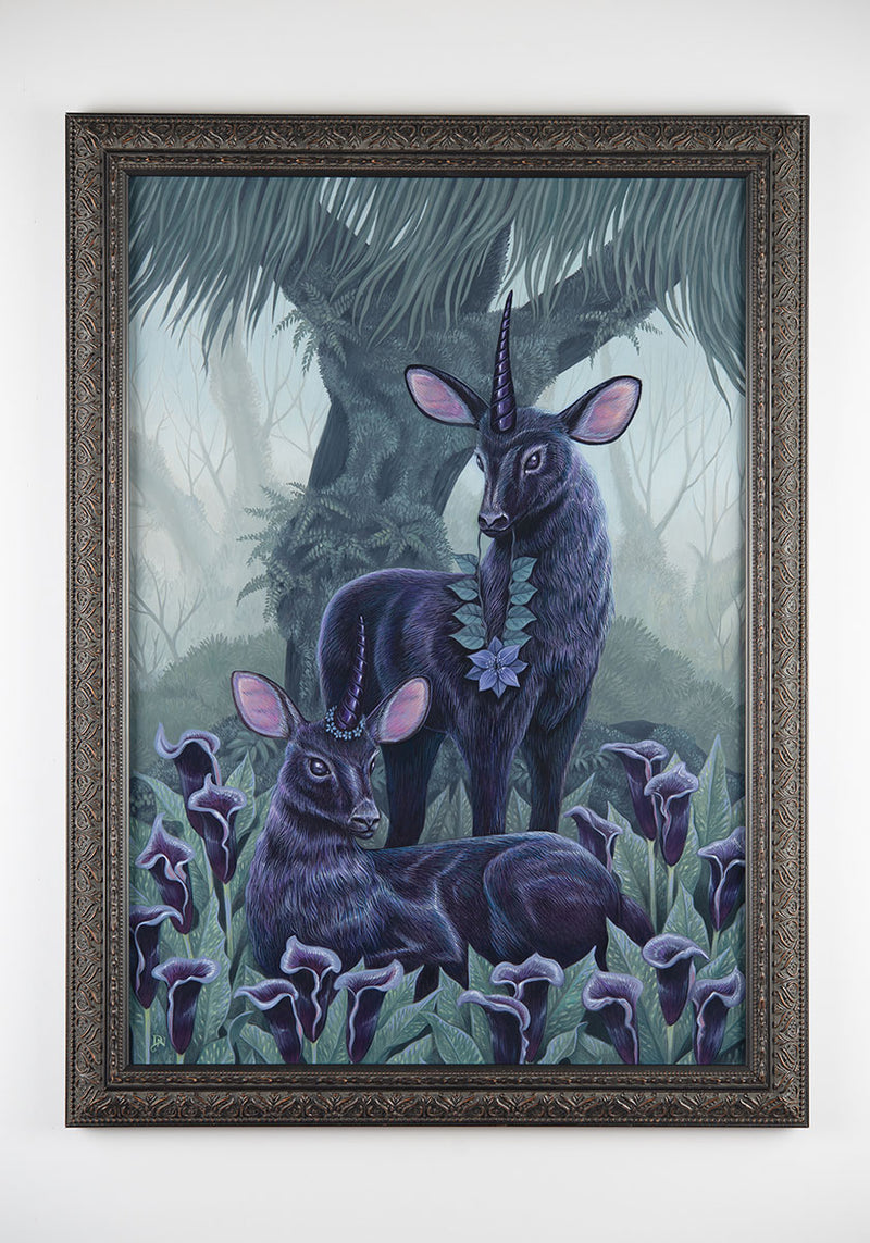 David Natale - A Gift of Leaves and Petals - Original painting - Modern ...