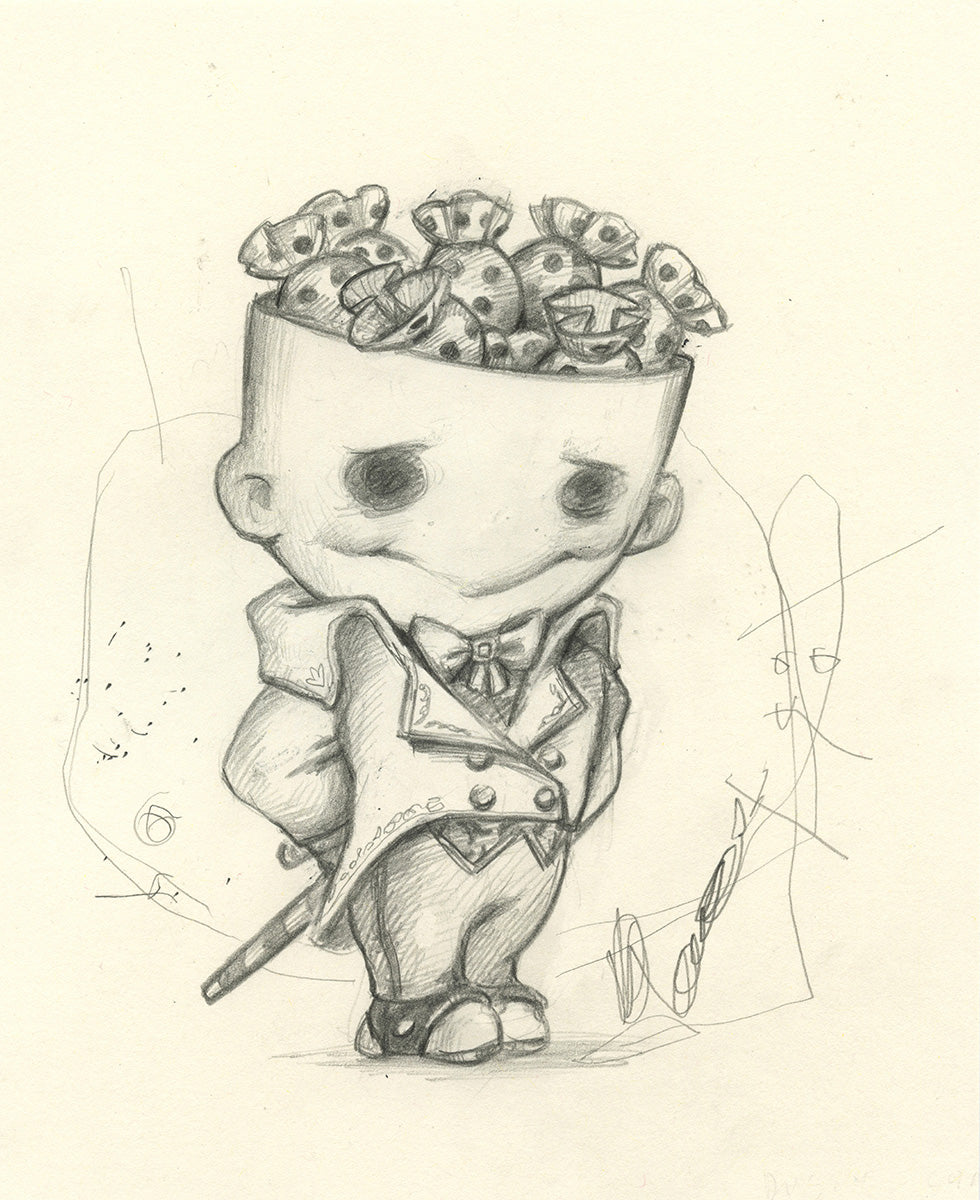 Nadezda - Dusty Candy - Original Drawing - Modern Eden Gallery