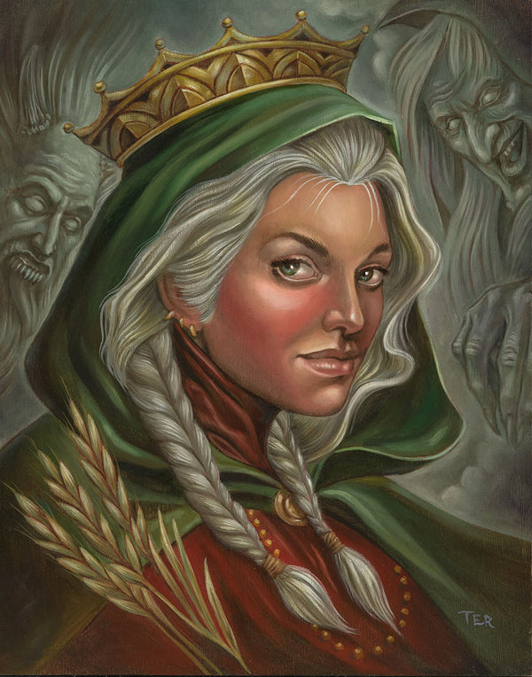 Terry Ribera - Frau Perchta - Original Artwork - Modern Eden Gallery
