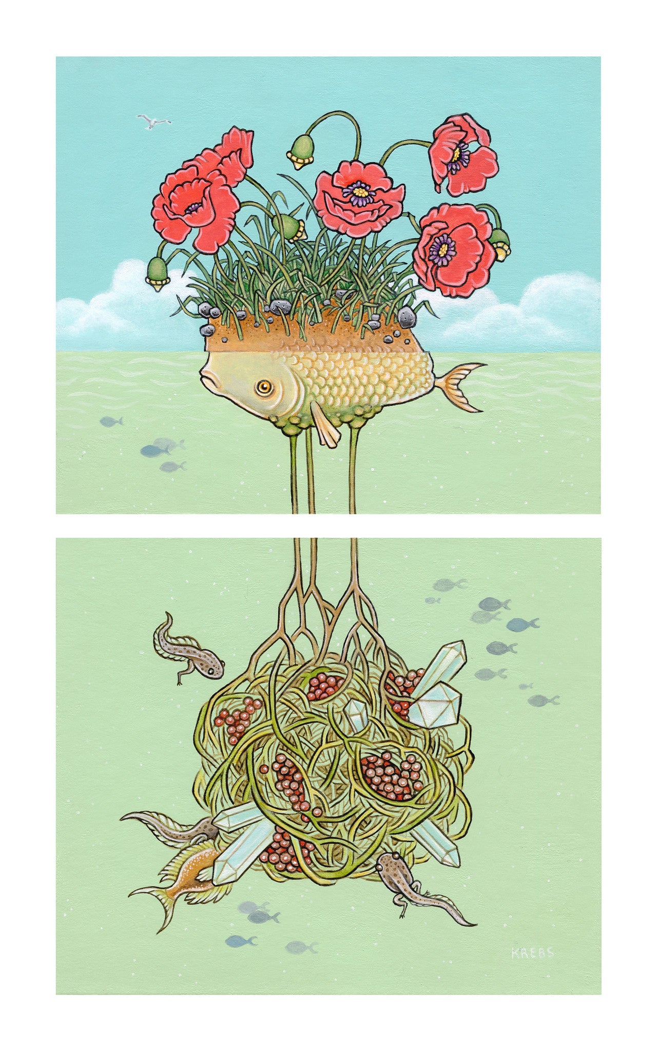 The Elusive Flora Fish - Modern Eden Gallery